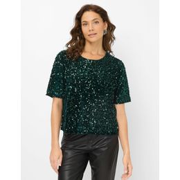 Brax Damen Shirt Style CARA S midnight forest, dunkelgr&uuml;n, Gr. 34