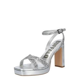 Buffalo Strap Sandals female Silver size 42