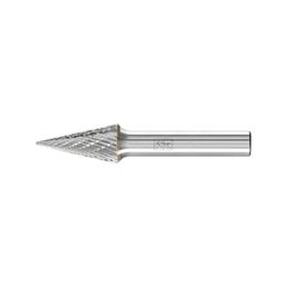 Pferd Hartmetall Frässtift Spitzkegel SKM Ø 12x25 mm Schaft-Ø 8 mm Z3P universal mittel kreuzverzahnt (21115228)