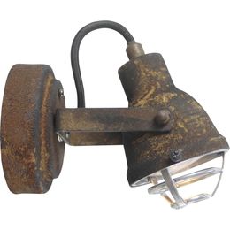 BRILLIANT LEUCHTEN Bente Wandspot Rostfarben, Schwarz, 1-flammig