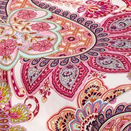 buttinette Baumwoll-Modal-Jersey "Paisley", rosa-color