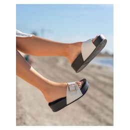 Bellucci Pantoletten in Wei&szlig; - 65% | Gr&ouml;&szlig;e 38 | Damen-pantoletten