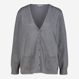 Clarina Graue Walter Strickjacke mit Melange-Muster