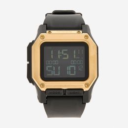 Nixon Schwarz-goldfarbene Regulus Digitalarmbanduhr