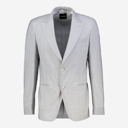 BOSS Hellgrauer Regular Fit Huge Peak Blazer aus Schurwolle