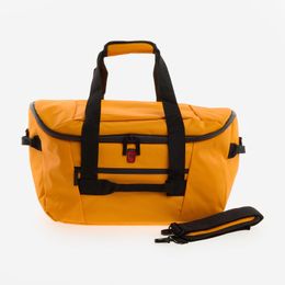 Orangefarbene Reisetasche with Logo