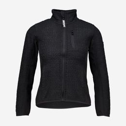 Schwarze Sweatjacke mit Logo-Muster