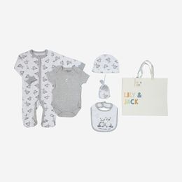 5-teiliges weißes Baby-Geschenk-Set