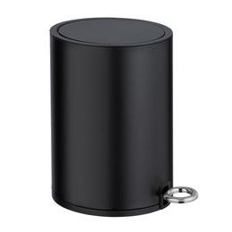 Wenko Kosmetikeimer 'Monza' schwarz 18,5 x 25,5 x 24,5 cm 3 l