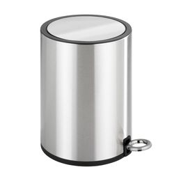 Wenko Kosmetikeimer 'Monza' edelstahlfarben 18,5 x 25,5 x 24,5 cm 3 l