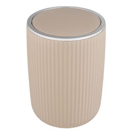 Wenko Schwingdeckeleimer 'Agropoli' beige Ø 19 x 27 cm 5,5 l