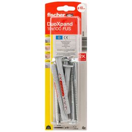 Fischer Langschaftd&uuml;bel-Set 'DuoXPand' &Oslash; 10 x 100 mm FUS mit Sechskantschraube, 8-teilig