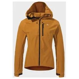 Sch&ouml;ffel Outdoorjacke SCH&Ouml;FFEL "Bike Hybrid Jk Style Salza WMS", Damen, Gr. 36, gelb (5735, gelb), Oberstoff: Aussenseite: 88% Polyester, Aussenseite: 12% Elasthan, Innenseite: 100% Polyester; (Membran: Polyurethan); Oberstoff R&uuml;ckteil: 89% Nylon, 11% Elasthan, regular fit, hoch geschlossener Ausschnitt, Jacken Outdoorjacke