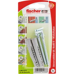 Fischer Fischer Universald&uuml;bel UX 10 x 60 WH mit Winkelhaken 2 St&uuml;ck