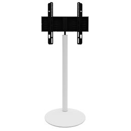 Vcm TV Standfu&szlig; 32-70 Zoll VESA max. 600x400 bis 40 kg Runder Fernseh St&auml;nder aus Alu TV Bodenst&auml;nder Ma&szlig;e ca. H. 100 x B. 55 x T. 45 cm Fernsehstand Cirla
