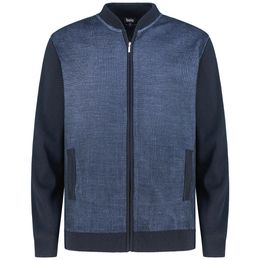 Gro&szlig;e Gr&ouml;&szlig;en Hajo Strickjacke mit Strukturmuster Farbe marine Gr&ouml;&szlig;e: 4XL