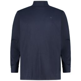 Gro&szlig;e Gr&ouml;&szlig;en Lerros Rollkragenshirt aus Baumwolle Farbe blau Gr&ouml;&szlig;e: 5XL