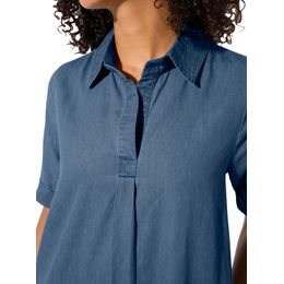 WITT Damen Jeanskleid in A-Form, blue-stone-washed, Gr&ouml;&szlig;e 48
