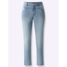 WITT Damen 7/8-Jeans in Stretch-Qualit&auml;t, blue-bleached, Gr&ouml;&szlig;e 38