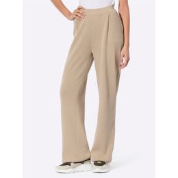 WITT Damen Strickhose mit Schurwoll-Anteil, beige, Gr&ouml;&szlig;e 36