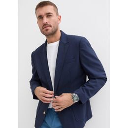 bonprix Baukasten-Sakko Regular Fit, blau, Gr.64, Zeitloses modisches Sakko mit recyceltem Polyester