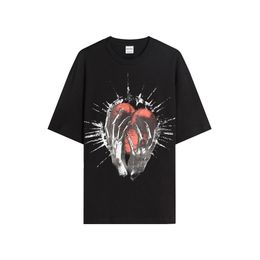 Bershka Shirt 'HEART' male Black size L