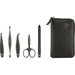 Zwilling Manik&uuml;re-Etui Leder 5tlg. schwarz