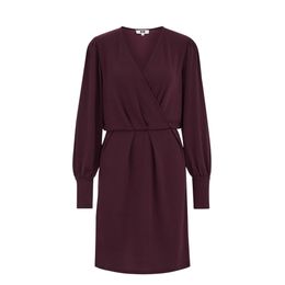 WE Fashion Kleid Damen Gr&ouml;&szlig;e 42 aubergine Winterkleid