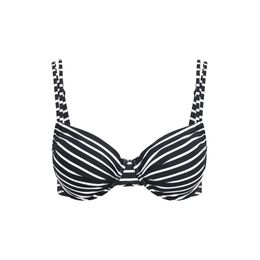 s.Oliver Bikinitop 'Hill' Damen Gr&ouml;&szlig;e 80 schwarz / wei&szlig;