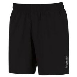 Jerseyhose TRIGEMA "TRIGEMA Sport-Shorts mit Innenslip aus Netz", Damen, Gr. XL, Normalgr&ouml;&szlig;en, schwarz, Web, 74% Nylon, 26% Elastan, Hosen Jerseyhose