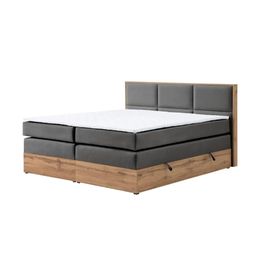 Boxspringbett mit Bettkasten Vancouver grau Deals » DeinBett
