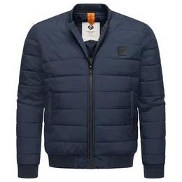 Bomberjacke Ragwear "Boomber", Herren, Gr. S (48), blau (navy), Obermaterial: 100% Polyester. Innenfutter: 100% Polyester. Wattierung: 100% Polyester, Basic, weit h&uuml;ftbedeckend, hoch geschlossener Ausschnitt, &Auml;rmel ohne &Auml;rmelschlitz Rippb&uuml;ndchen, Jacken Bomberjacke, Leichte wasserdichte Herren &Uuml;bergangsjacke