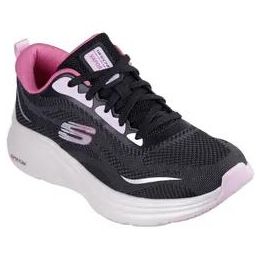 Sneaker Skechers "VAPOR FOAM-SMOOTH RIDE", Damen, Gr. 41, schwarz (schwarz, rosa), Textil, Schuhe Sneaker, Trainingsschuh, Schn&uuml;rschuh in veganer Verarbeitung