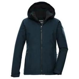 Funktionsjacke Killtec "KOW 217 GRLS JCKT", M&auml;dchen, Gr. 116, blau (nachtblau), Obermaterial: 100% Polyester;Futter: 100% Polyester;F&uuml;llung: 100% Polyester, Jacken Funktionsjacke, Wind- und wasserdichte Kinderjacke mit Fleece und verstellbarer Kapuze