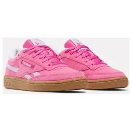Sneaker Reebok CLASSIC "CLUB C REVENGE", Jungen, Gr. 37, rosa (true pink, digital gleam, gum), Leder, Synthetik, Textil, Schuhe Sneaker