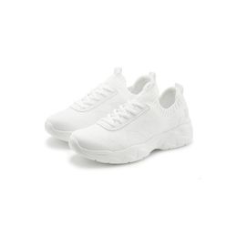 active by Lascana LASCANA ACTIVE Sneaker 'Turnschuhe,' wei&szlig; Gr. 42 f&uuml;r Damen. Mit Lederimitateins&auml;tze
