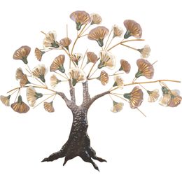 Wanddekoobjekt "Wanddekoration", braun, B:107cm H:87cm T:6cm, Metall, HOFMANN LIVING AND MORE, Wanddekoobjekte, Baum aus Metall