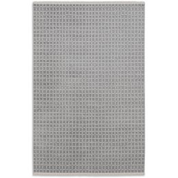 Schöner Wohnen Kollektion Teppich "Magic 6104", silber (silberfarben), B:160cm H:7mm L:230cm, Kunstfaser, Viskose, SCHÖNER WOHNEN-KOLLEKTION, Teppiche, Hoch Tief Struktur, mit Viskose, weich und glänzend