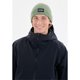 Beanie SLOPE "Andi", Damen, grün, 60% Polyester, 12% Wolle, unifarben, Mützen Beanie, aus wärmenden Materialmix