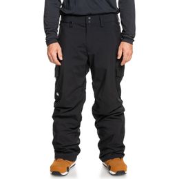 Snowboardhose Quiksilver "Porter", Herren, Gr. S, schwarz, 100% Polyester, Hosen