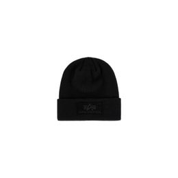 Skimütze Alpha Industries "Velcro Beanie", Herren, Gr. onesize, schwarz, Obermaterial: 100% Polyacryl, Mützen