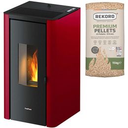 Pelletofen FreePoint "FreePoint » Indigo Evo«, 2,5-7 kW", transparent (schwarz), Kaminöfen