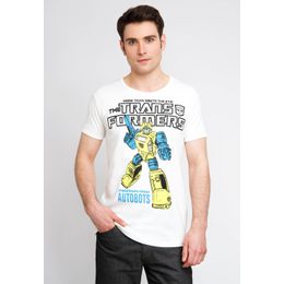 T-Shirt logoshirt "Bumblebee Autobots", Damen, Gr. S, bunt, 100% Baumwolle, bedruckt, normal, Rundhals, Shirts T-Shirt, mit großflächigem Frontprint