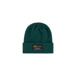 Skimütze Alpha Industries "Crew Beanie", Damen, Gr. onesize, grün (force grün), Obermaterial: 100% Polyacryl, Mützen