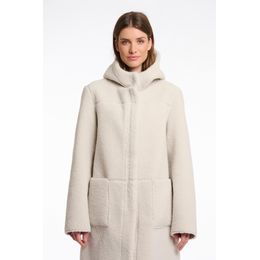 Rino & Pelle Kurzmantel RINO & PELLE "ALINA", Damen, Gr. 46, braun (birch), Doubleface, Obermaterial: 100% Polyester. Futter: 100% Polyester, bequem kniefrei, offene Kante, Mäntel, mit Kunstleder-Details