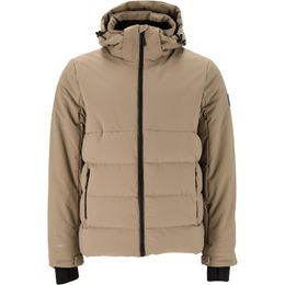 Skijacke WHISTLER "Lakeland Jr.", Herren, Gr. 128, grün, 100% Polyester, unifarben, normal, ohne Ausschnitt, Jacken, mit 10.000 mm Wassersäule