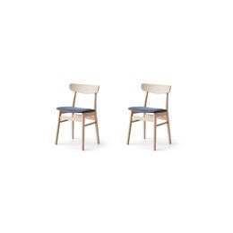Esszimmerstuhl HAMMEL FURNITURE "Findahl by Hammel", beige (natur, eiche, weiß geölt), B:48cm H:79cm T:46cm, Massivholz, Stühle, Massivholz, gepolsterte Sitzfläche, versch. Farbvarianten