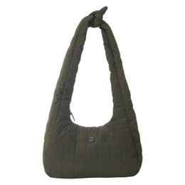 Tragetasche Luhta "Luhta OHTOLA", Damen, schwarz olive, Obermaterial: 100% Polyester. Futter: 100% Polyester. Wattierung: 100% Polyester, Taschen, Schultertasche in Stepp-Optik