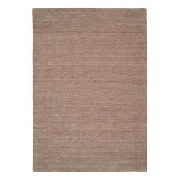 Teppich OCI DIE TEPPICHMARKE "SAMBIA", holz, B:140cm H:16mm L:200cm, Schurwolle, Teppiche, reine Wolle, Handloom, hochwertig verarbeitet, natürlich warm