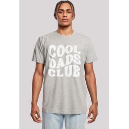 T-Shirt F4NT4STIC "Cool Dads Club Vintage Vatertags Design für Väter", Herren, Gr. 5XL, grau (erdgrau), Obermaterial: 100% Baumwolle, regular fit, Rundhals, ohne Bündchen, Shirts, Premium Qualität